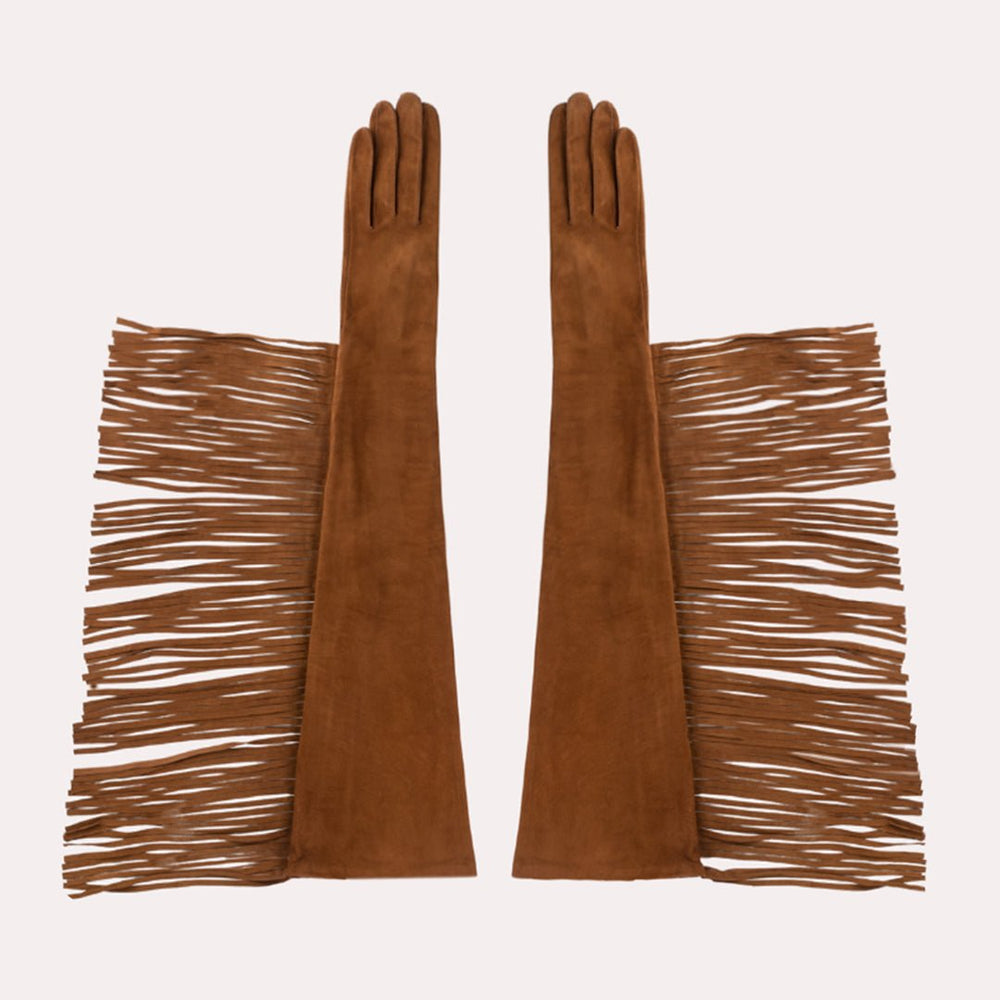 Runway Opera Glove with Fringe | Italian Leather | Seymoure Gloves