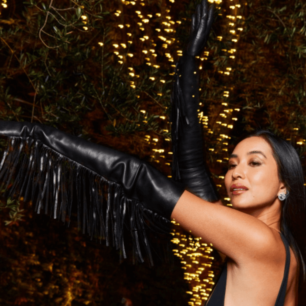 Runway Opera Glove with Fringe | Italian Leather | Seymoure Gloves